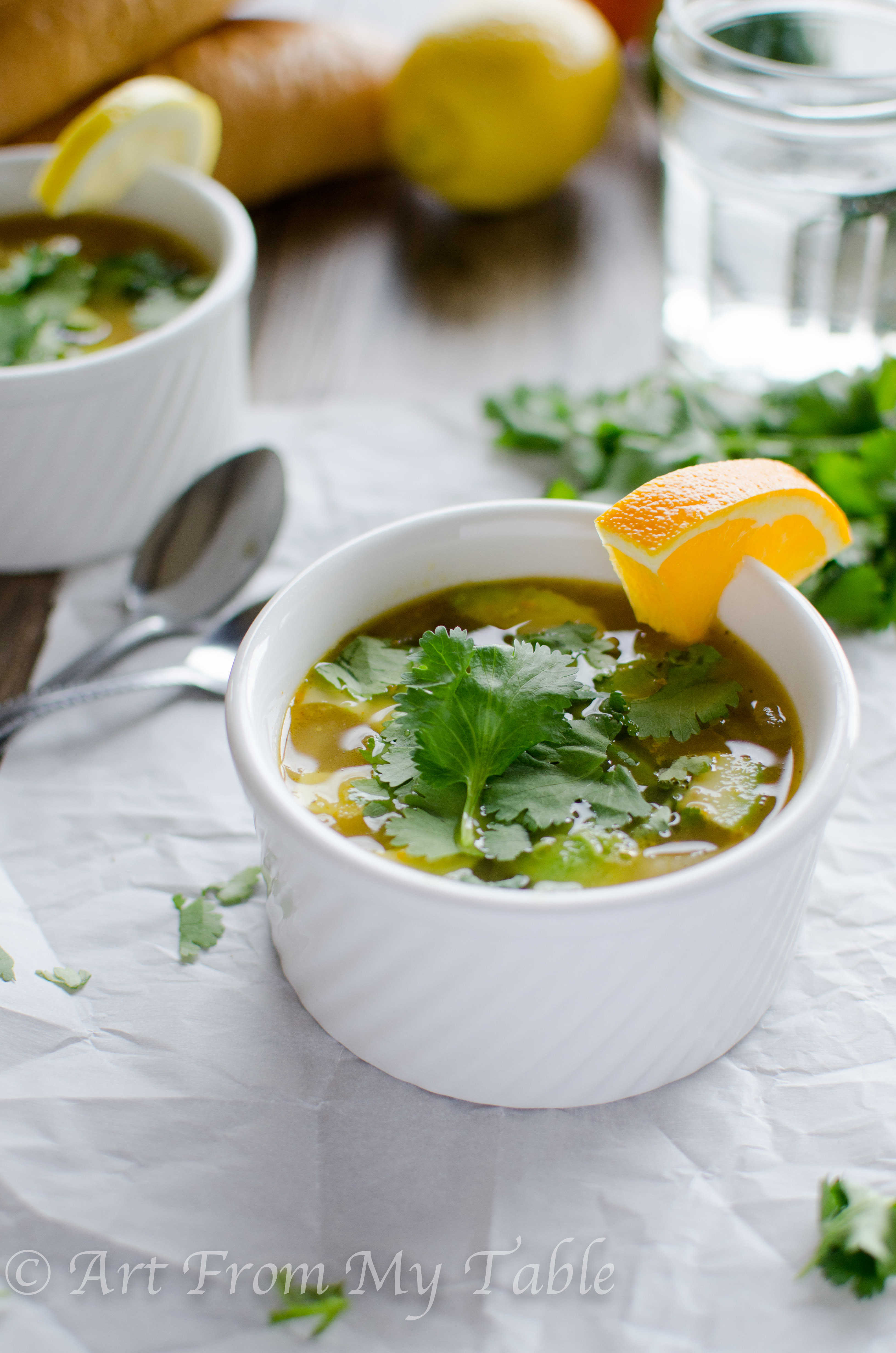 Citrus Chicken Soup - Art From My Table