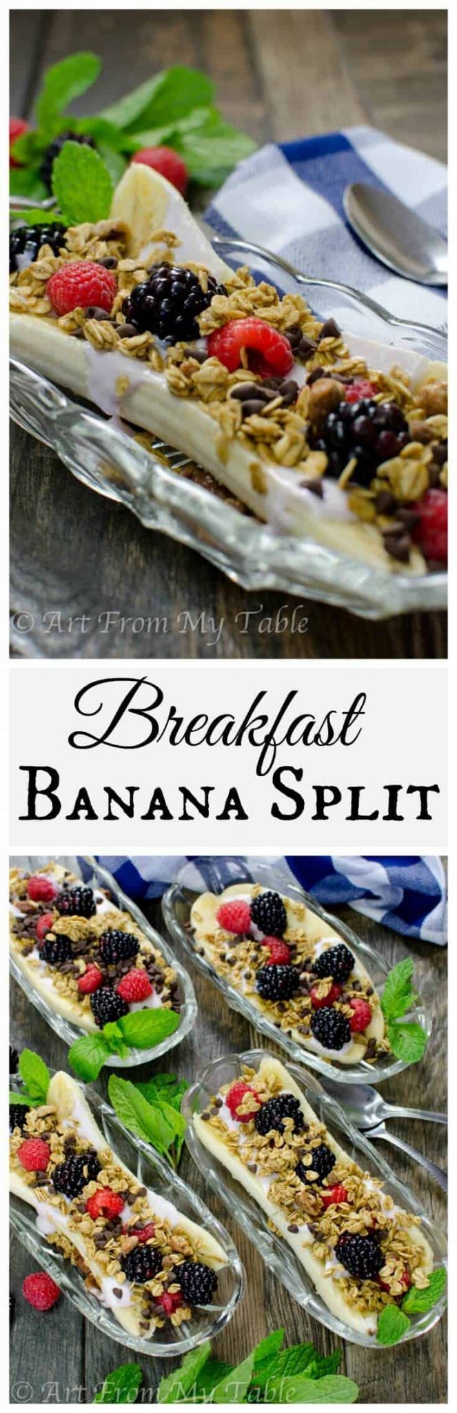 Breakfast Banana Split - Art From My Table