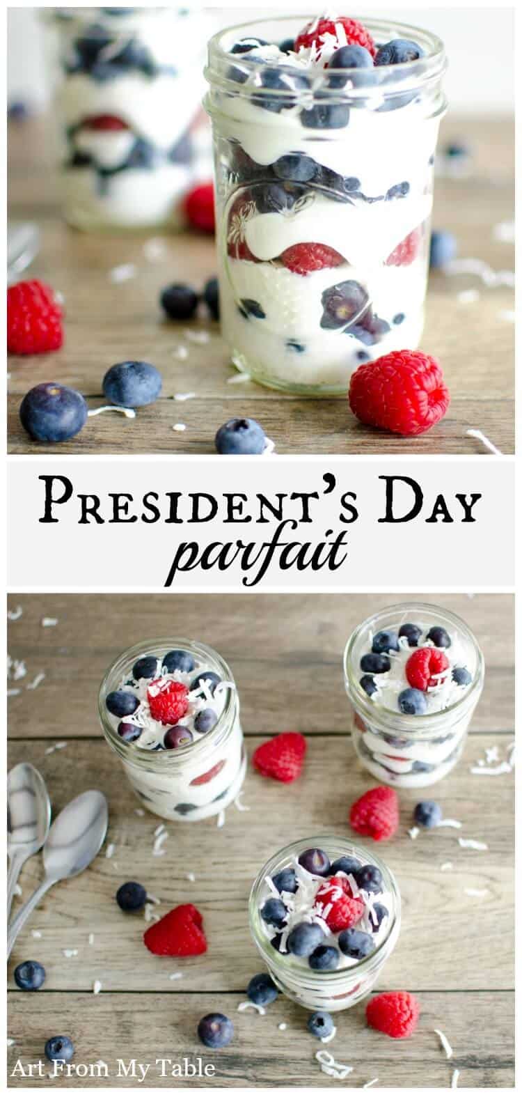 President's Day Parfait ~ Celebrate President's Day with a Patriotic treat.