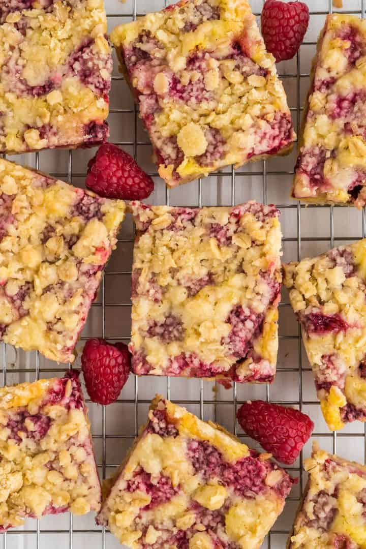 Raspberry Bars - Art From My Table