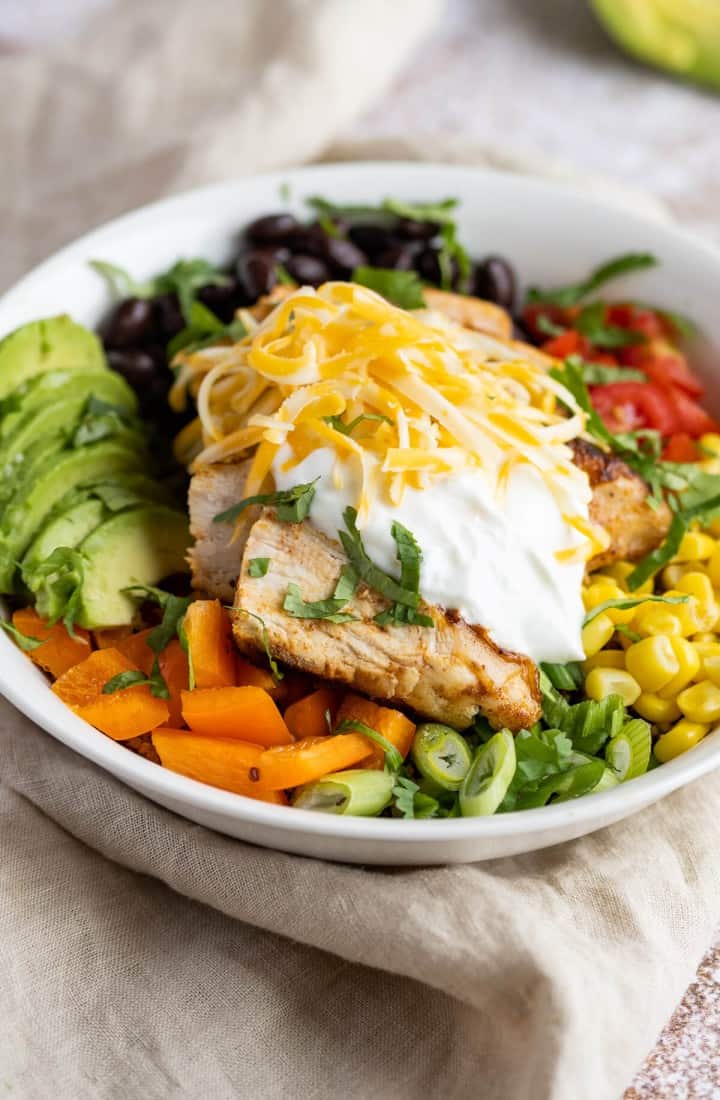 Chicken Burrito Bowls With Quinoa-Art From My Table
