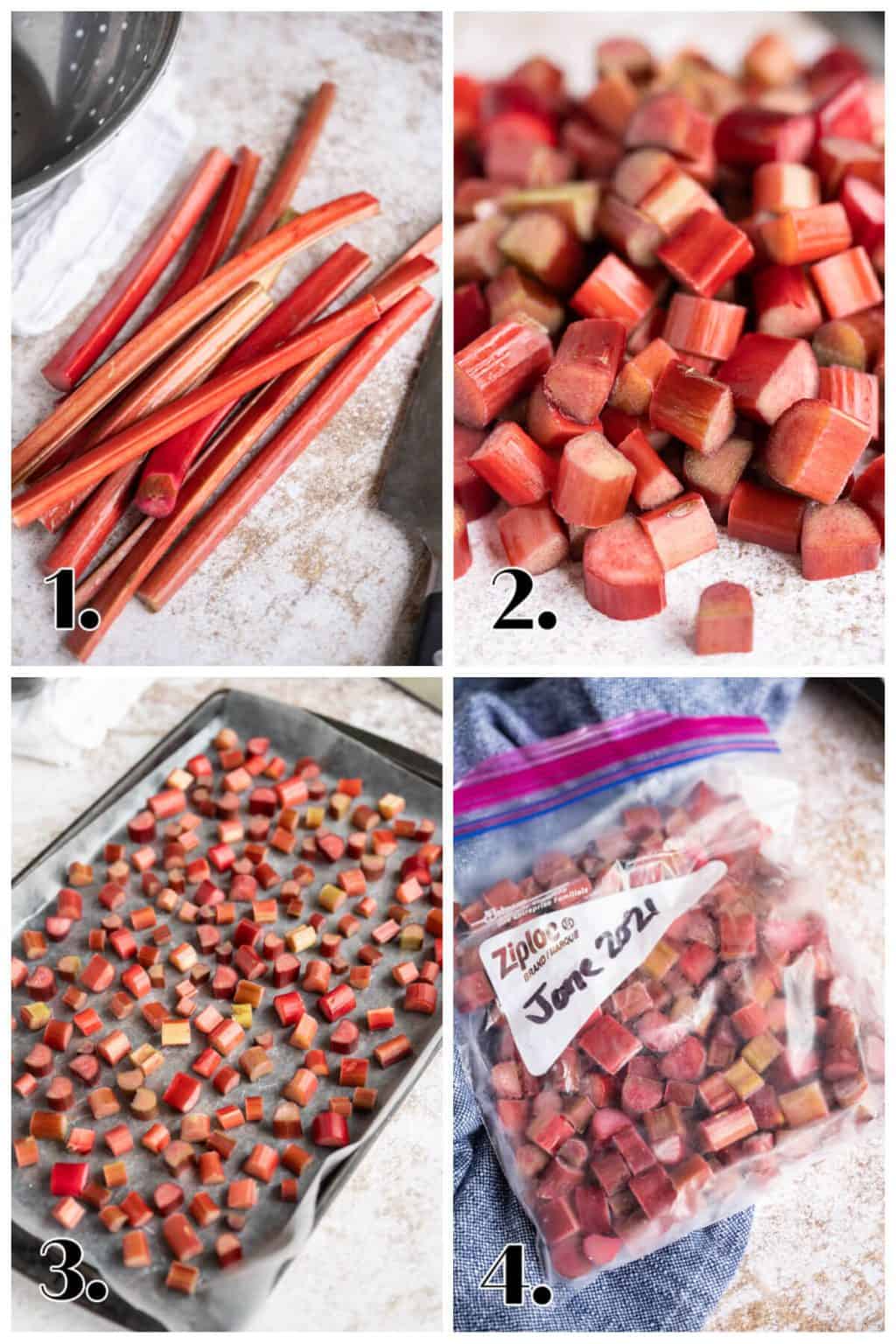 How To Freeze Rhubarb - Art From My Table