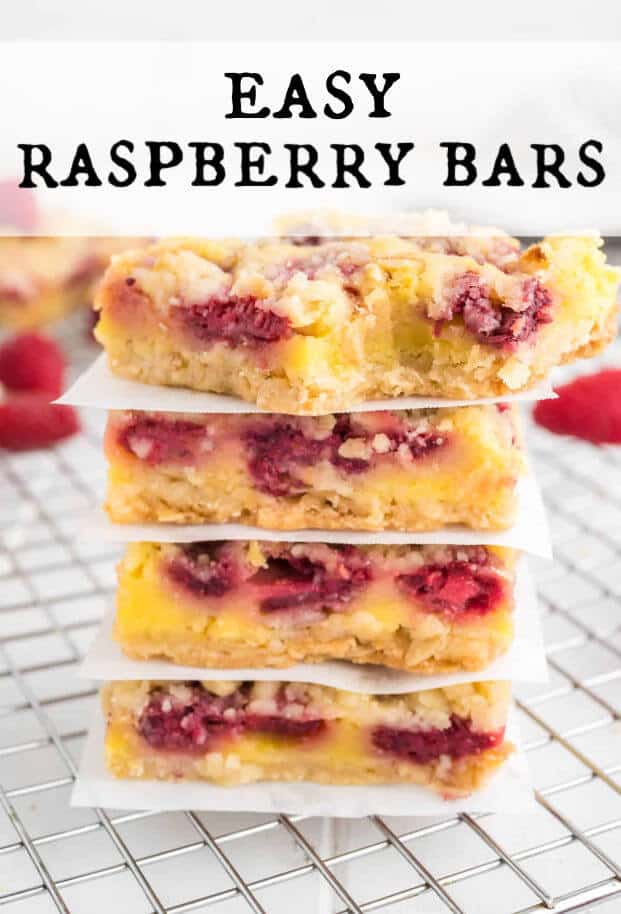 Raspberry Bars - Art From My Table