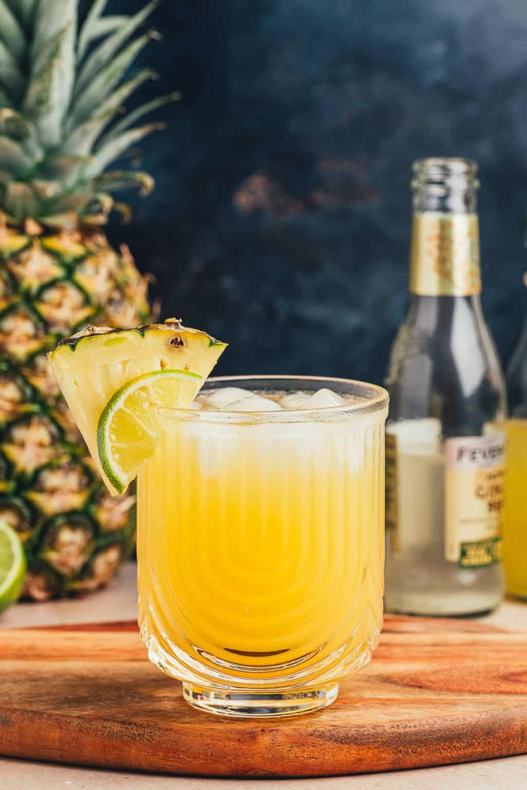 Pineapple Ginger Beer Mocktail - Art From My Table